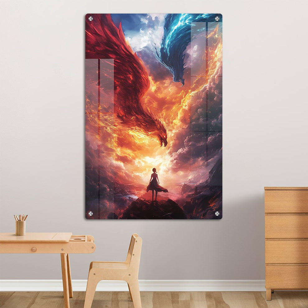 Gen Z Fallen Heaven Anime Wall Art: A Celestial Descent – FIVE KRAFT