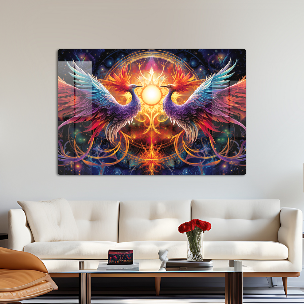 Phoenix Duality: Vastu-Inspired Acrylic Wall Art – FIVE KRAFT