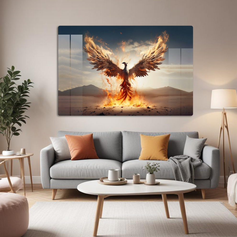 Rise from the Ashes: Phoenix Fire Vastu Wall Art – FIVE KRAFT