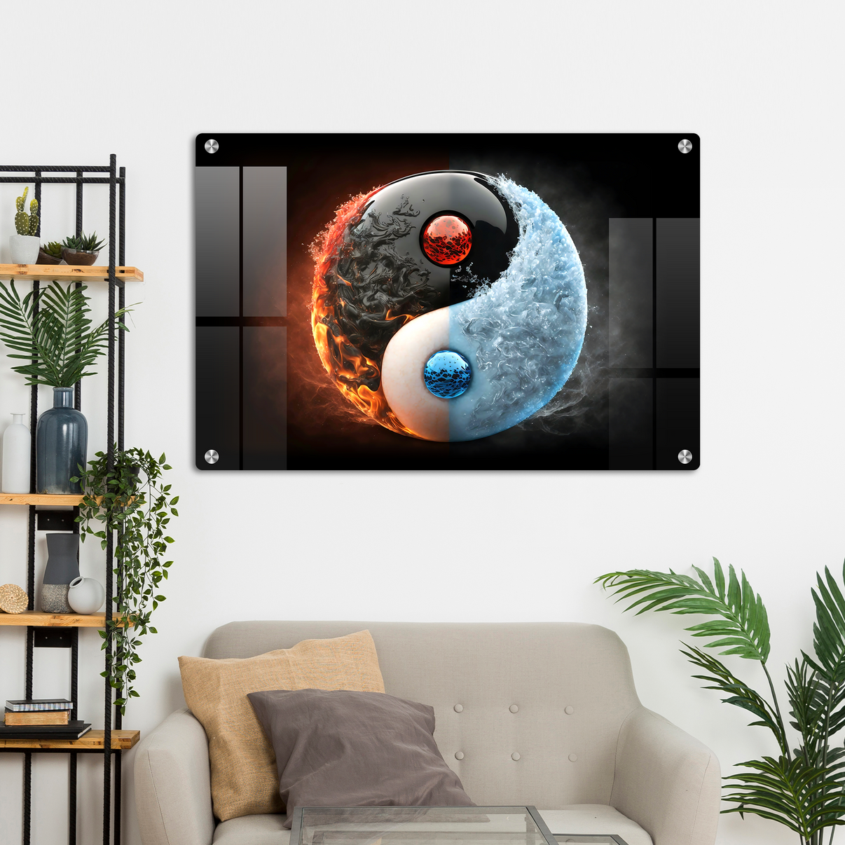 Yin Yang Balance: Vastu-Inspired Acrylic Wall Art – FIVE KRAFT
